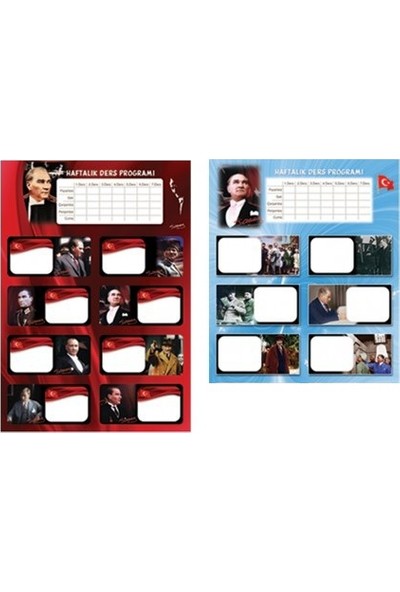 Keskin Color Atatürk Ders Programlı 3 Lü Etiket Keskin Color Atatürk Ders Programlı 3 Lü Etiket
