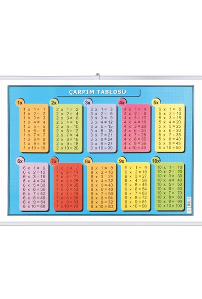 Gülpaş Çarpım Tablosu 50 X 70