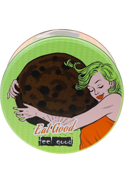 Wuw Eat Good Metal Kurabiye Çikolata Kutusu