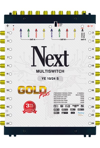 Next Multiswitch 10/24 Sonlu Santral + Adaptör Next Multiswitch 10/24 Sonlu Santral + Adaptör