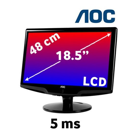 AOC 931SWL 18.5" 5ms Wide Screen LCD Monitör - Parlak Siyah Fiyatı