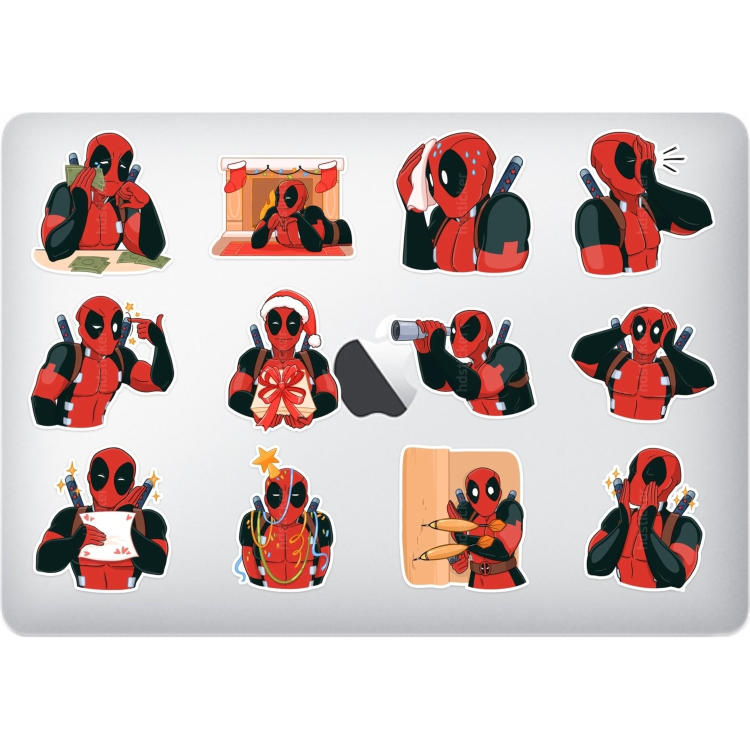 HD Sticker Deadpool Laptop Sticker Paket 1 Set 2 Fiyatı