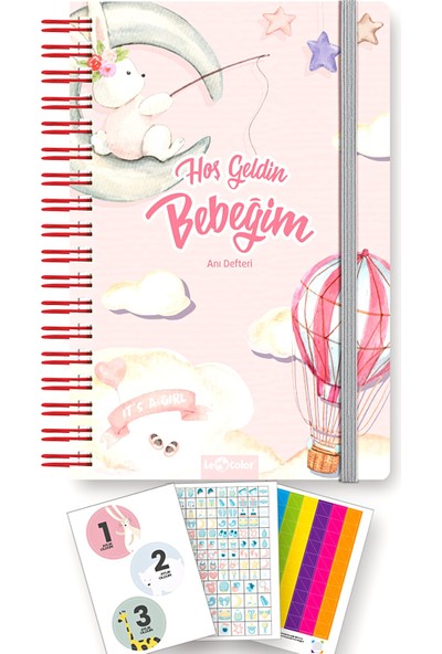 Le Color Bebek Anı ve Anne Hamile Albümü Kız+ 241 Sticker Le Color Bebek Anı ve Anne Hamile Albümü Kız+ 241 Sticker