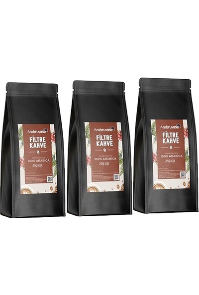 Ambruvase Filtre Kahve 250 gr X3