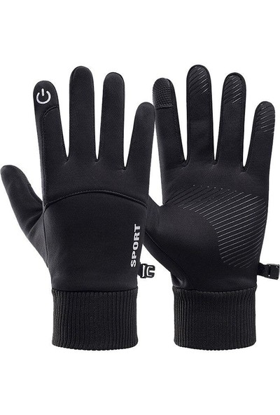 Motosiklet-Kayak Eldiveni Su-Soğuk-Rüzgar Geçirmez Dokunmatik Parmak