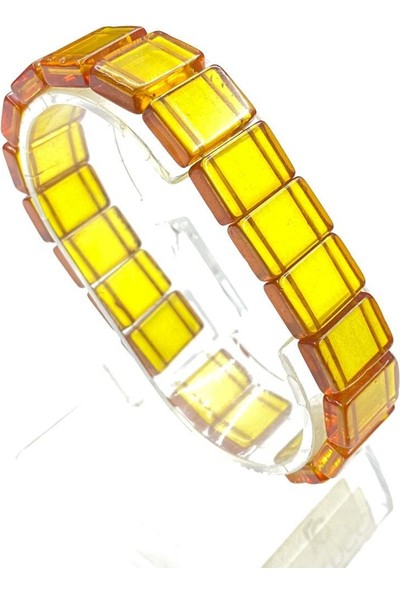 İzmur Tesbih Roleks Model Esnek Misine'li Ateş Kehribar Bileklik İzmur Tesbih Roleks Model Esnek Misine'li Ateş Kehribar Bileklik