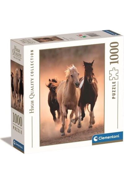 Clementoni 1000 Parça Puzzle Koşan Atlar Clementoni 1000 Parça Puzzle Koşan Atlar
