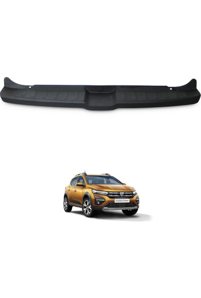 Cappafe Dacia Sandero 2021- Arka Tampon Eşiği Mat Siyah Cappafe Dacia Sandero 2021- Arka Tampon Eşiği Mat Siyah