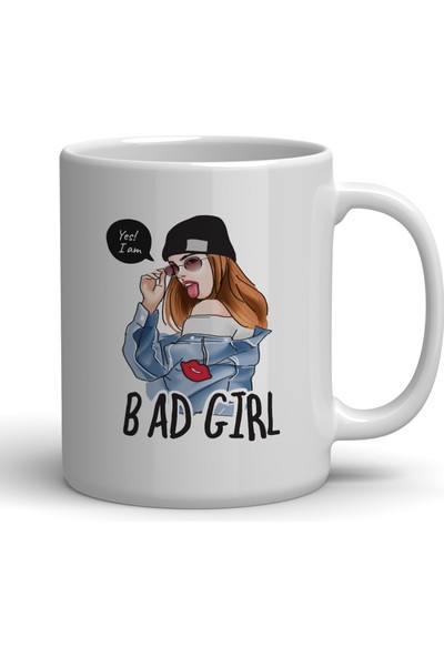 Nacarlar Bad Girl Baskılı Kupa Bardak