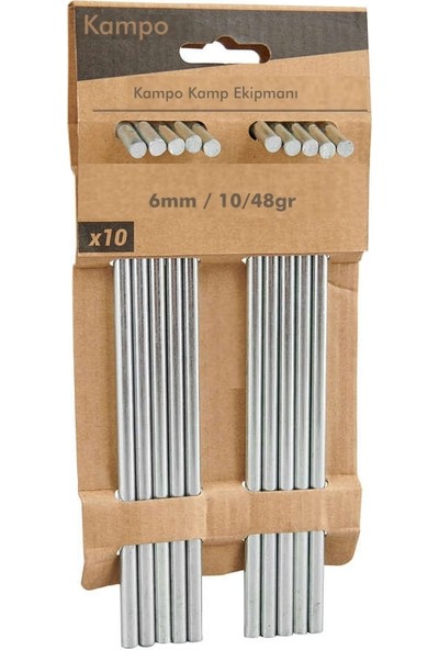 Kampo Çadır Gerdirme Çivisi Kazığı 10 Lu