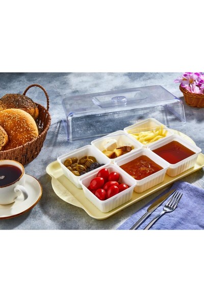EMH Tepsili 6 Bölmeli Kahvaltılık Seti AP13