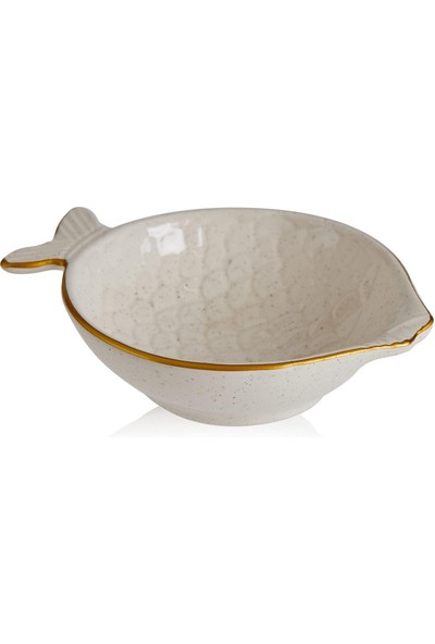 Cosiness Balık Seramik 4 Lü Çerezlik