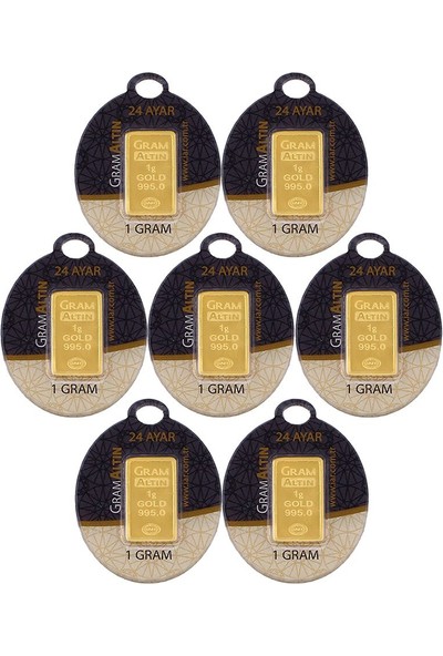 İAR 7 Gram (7x1 Adet) 24 Ayar Külçe Altın İAR 7 Gram (7x1 Adet) 24 Ayar Külçe Altın