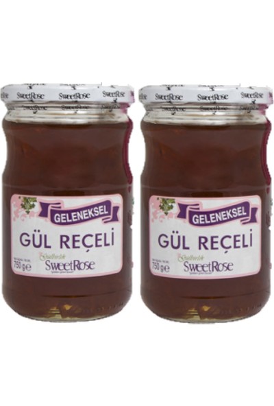 Rosense 750 gr Gül Reçeli 2'li Set Rosense 750 gr Gül Reçeli 2'li Set