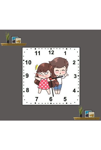 5Bin Dijital Market Sevgiliye Özel Baskılı Duvar Saati