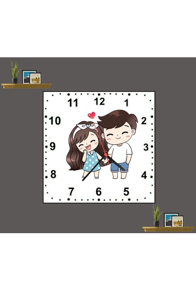 5Bin Dijital Market Sevgiliye Özel Baskılı Duvar Saati