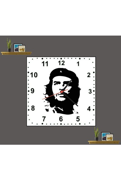 5Bin Dijital Market Che Guevara Baskılı Duvar Saati