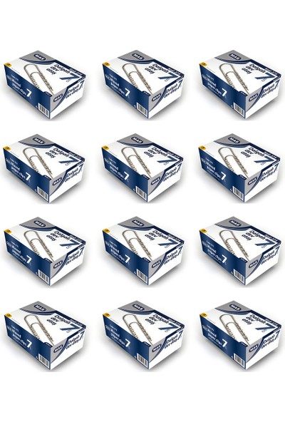 Mas 275 Dev Ataş Dalgalı No: 7 cm Nikel Kaplı 20 Adet 12 Li Paket Mas 275 Dev Ataş Dalgalı No: 7 cm Nikel Kaplı 20 Adet 12 Li Paket