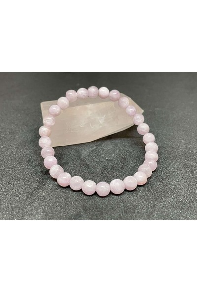 Safnaturel Doğal Taş Kunzit Bileklik 6mm Safnaturel Doğal Taş Kunzit Bileklik 6mm