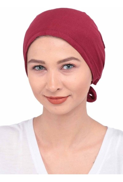 Boneci Düz Penye Bone | Bordo