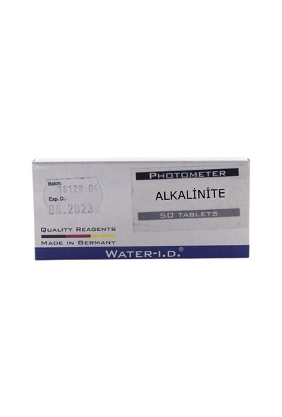 Pool Lab Alkalinite Ölçüm Tableti Lab Reagent 5 Folyo (Pool Lab 1.0 Cihaz Için) Pool Lab Alkalinite Ölçüm Tableti Lab Reagent 5 Folyo (Pool Lab 1.0 Cihaz Için)