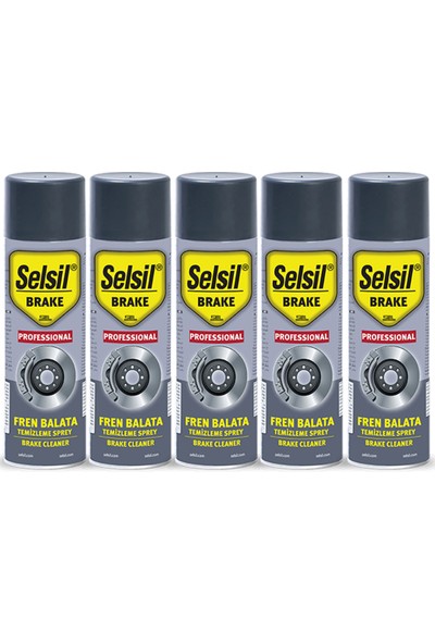 Selsil Fren Balata Temizleme Spreyi 500ML 5 Adet Selsil Fren Balata Temizleme Spreyi 500ML 5 Adet