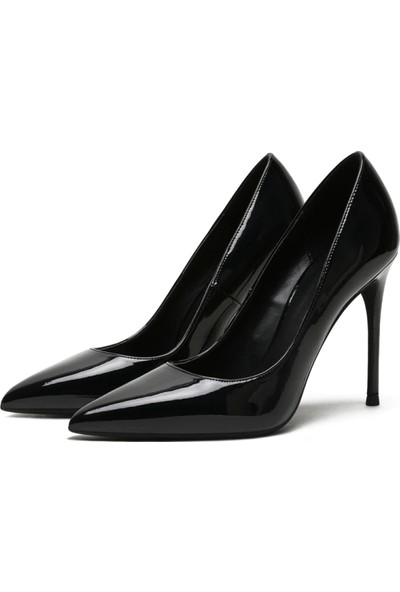 Picky Rose Picky Rose, Siyah Rugan 10CM Topuk Picky Rose Picky Rose, Siyah Rugan 10CM Topuk