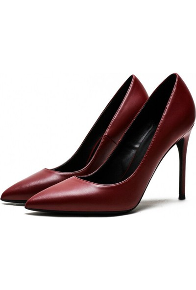 Picky Rose Picky Rose, Bordo Renk 10CM Topuk Stiletto Picky Rose Picky Rose, Bordo Renk 10CM Topuk Stiletto