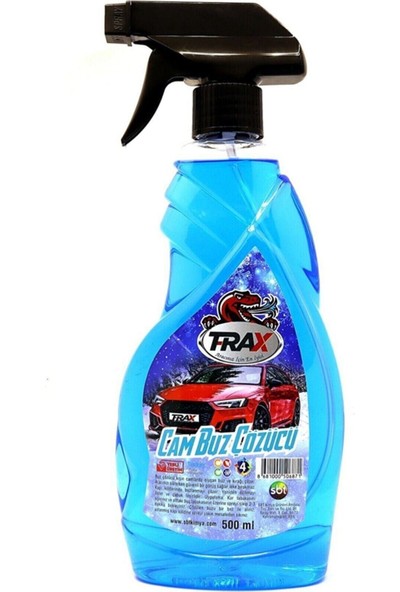 Trax Oto Cam Buz Çözücü Sprey Araba Buzlanma Önleyici Görüş Kolaylaştırıcı Cam Sprey 500 ml Trax Oto Cam Buz Çözücü Sprey Araba Buzlanma Önleyici Görüş Kolaylaştırıcı Cam Sprey 500 ml