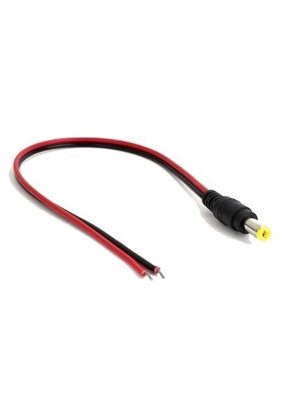 OEM Güvenlik Kamerası 12V Dc Erkek Power Jack Dc Jak Kablo Bağlantı Kablosu 50 Adet