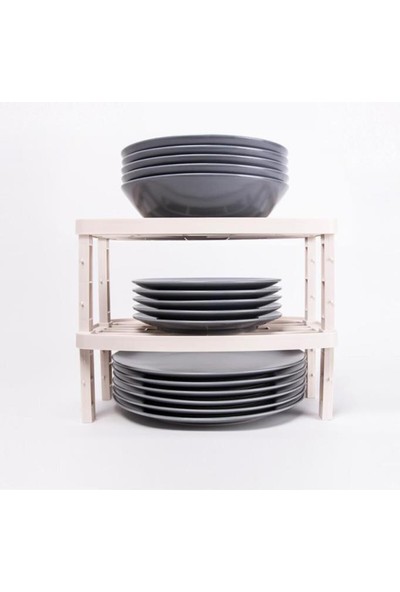 Decobella 50806 Decobella Çok Katlı Raf Şeffaf 2 Adet