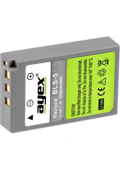 Ayex BLS-5 BLS-50 Batarya, Olympus OM-D E-M10 II, III, E-P3 E-PL1s E-PL2 E-PL3 E-PM1 İle Uyumlu