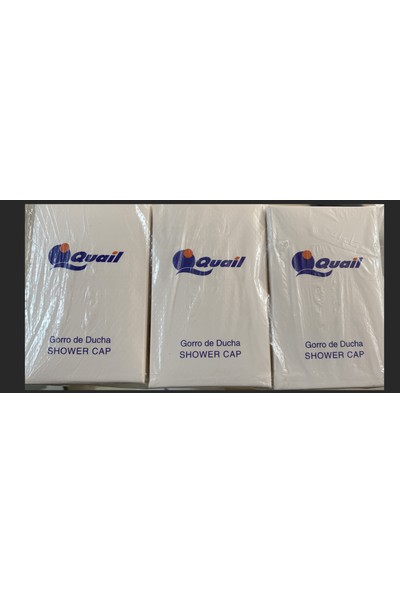 Quail 1. Kalite Hijyen ve Duş Bonesi 50 Adet