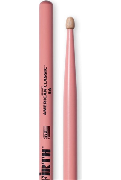 Vic Firth Baget/stıck (Çift), Pembe Renk, Hıckory, 0.565 Vic Firth Baget/stıck (Çift), Pembe Renk, Hıckory, 0.565