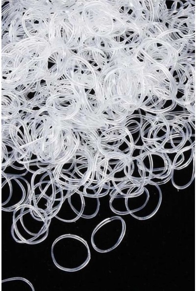 Omac 100 Adet Şeffaf Saç Örgü Lastiği Omac 100 Adet Şeffaf Saç Örgü Lastiği
