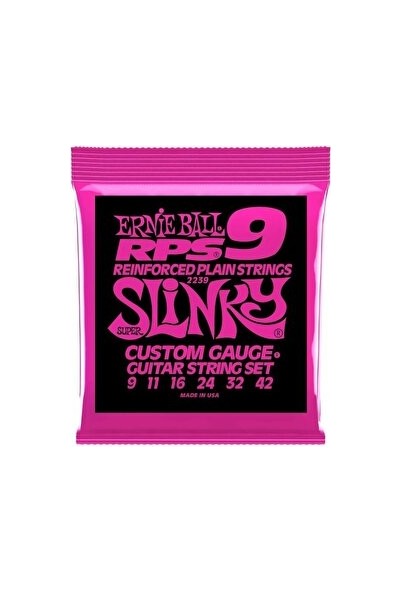 Ernie Ball P02239 (Rps-9) Slinky Nickel 09-42 Elektro Gitar Teli Ernie Ball P02239 (Rps-9) Slinky Nickel 09-42 Elektro Gitar Teli