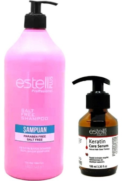 Estell Plus Tuzsuz Şampuan + Keratin Serum 2'li Set