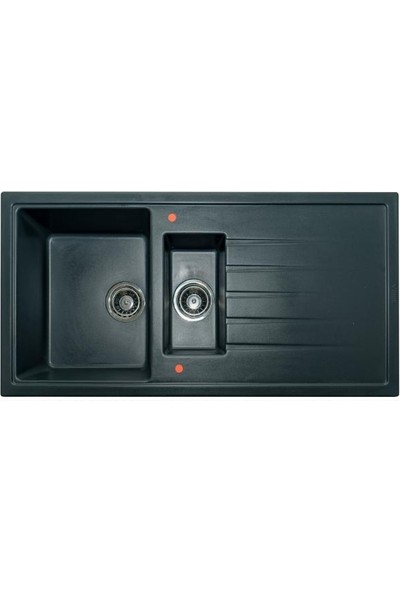 Vinox Antrasit 1,5 Göz Granit Eviye 50 x 100 cm VX-002 Vinox Antrasit 1,5 Göz Granit Eviye 50 x 100 cm VX-002