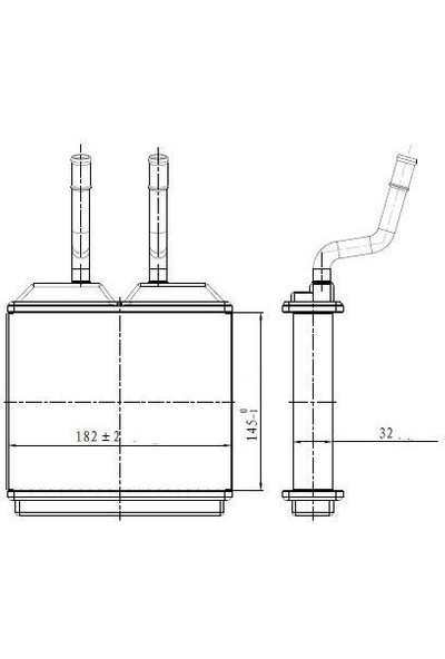MGA Kalorifer Radyatoru Brazing (Opel Combo / Corsa B / Tigra - Chevr MGA Kalorifer Radyatoru Brazing (Opel Combo / Corsa B / Tigra - Chevr