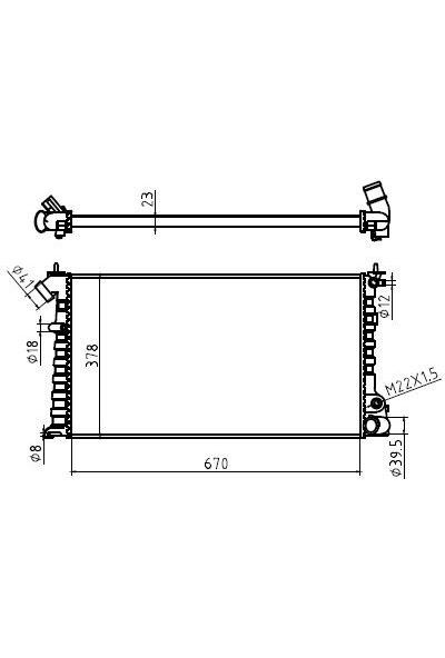 MGA Su Radyatoru Mekanik 2 Sira Segmansiz ( Peugeot : Partner Citroen