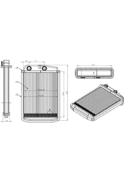 MGA Kalorifer Radyatoru Brazing (Fiat: Ducato Iii 2.3 Jtd /citroen: J MGA Kalorifer Radyatoru Brazing (Fiat: Ducato Iii 2.3 Jtd /citroen: J
