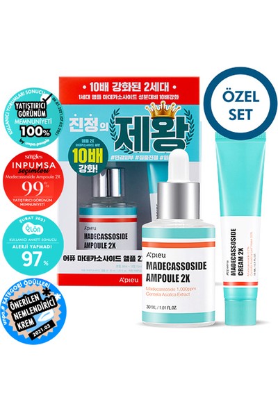 Missha Hassas ve Alerjik Ciltlere Özel Nemlendirici Set Madecassoside Ampoule 2x Special Set