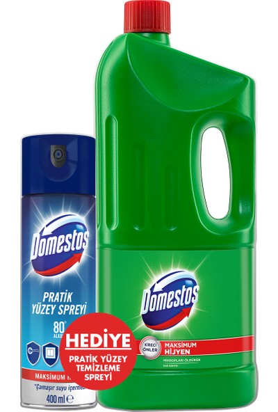 Domestos Dağ Esintisi 1850 ML + Domestos Pratik Yüzey Spreyi 400 ml