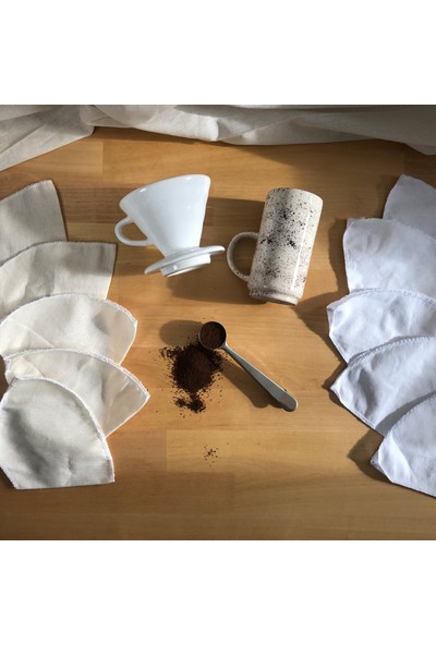 Cool and Shark Yıkanabilir Kahve Filtresi Beyaz 2'li