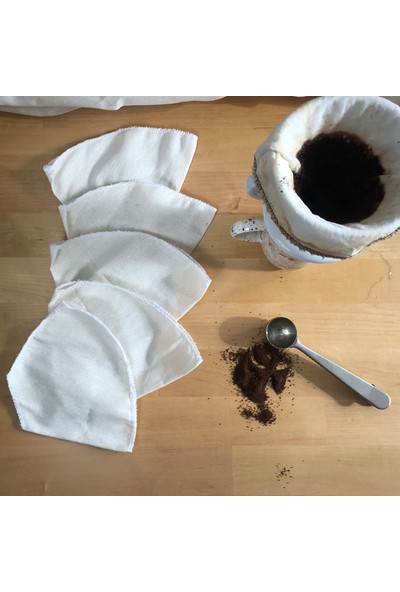 Cool and Shark Yıkanabilir Kahve Filtresi Krem 2'li