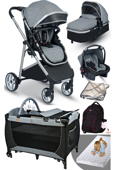 Rose Mose Yeni Doğan Set 8 In 1 Rose Mose 605 Travel Sistem Bebek Arabası + Baby Home 560 Bebek Oyun Parkı Yatak Beşik Rose Mose Yeni Doğan Set 8 In 1 Rose Mose 605 Travel Sistem Bebek Arabası + Baby Home 560 Bebek Oyun Parkı Yatak Beşik