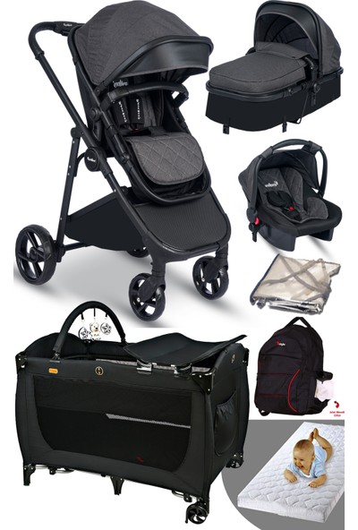 Rose Mose Yeni Doğan Set 8 In 1 Rose Mose 605 Travel Sistem Bebek Arabası + Baby Home 560 Bebek Oyun Parkı Yatak Beşik Rose Mose Yeni Doğan Set 8 In 1 Rose Mose 605 Travel Sistem Bebek Arabası + Baby Home 560 Bebek Oyun Parkı Yatak Beşik
