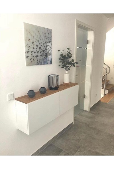 Şafak Mobilya Ahşap Detaylı Beyaz Modern Dresuar, Konsol Şafak Mobilya Ahşap Detaylı Beyaz Modern Dresuar, Konsol