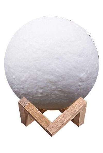 Mikail AVM Yerküre Ld 18CM Şarj Edelibilen Gece Ay Lambası Ahşap Standlı Mikail AVM Yerküre Ld 18CM Şarj Edelibilen Gece Ay Lambası Ahşap Standlı