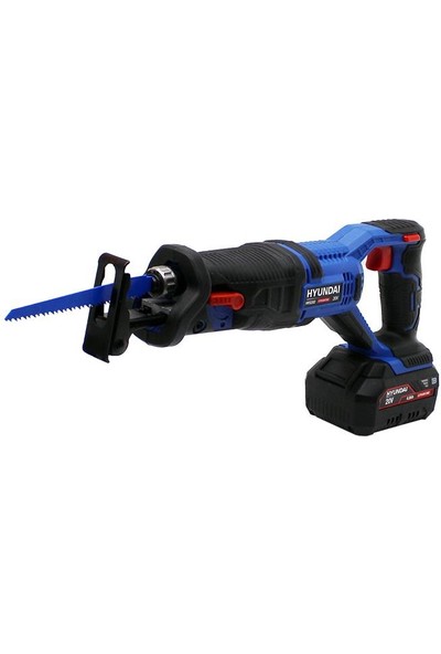 Hyundai HRS202 Akülü Tilki Kuyruğu Testere 20V 4AH Akü ve Şarj Cihazı